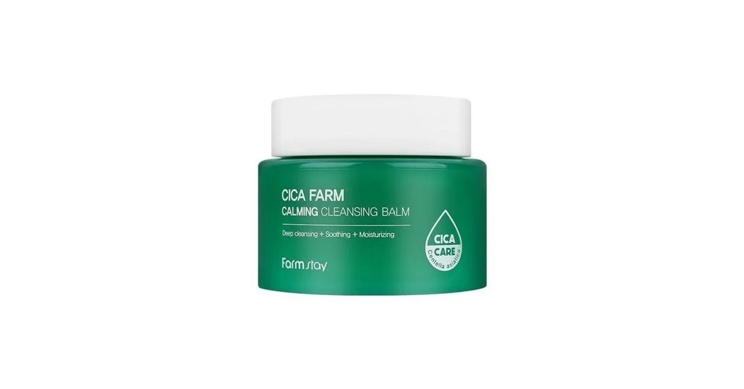 Farm Stay Cica Farm Cleansing Balm bőrnyugtató tisztító balzsam ázsiai ...